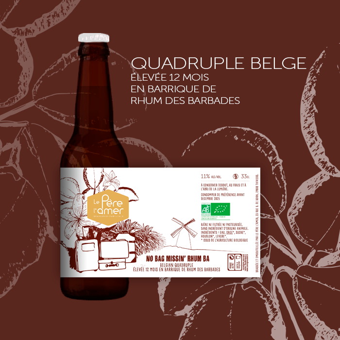 No bag missin' Rhum BA - Belgian Quadruple - La boutique du Père l'Amer